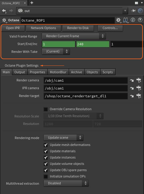 Octane ROP – OTOY, Inc. SANDBOX