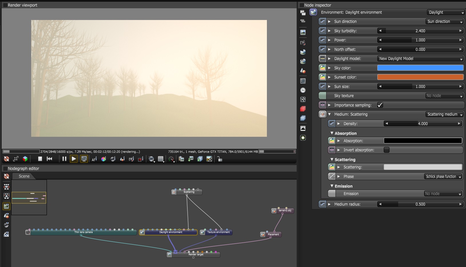 Fog Volume Effects – OTOY, Inc. SANDBOX