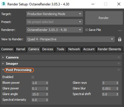 Post Processing Effects – OTOY, Inc. SANDBOX