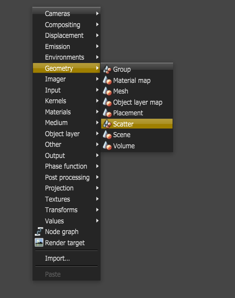 Scatter Node – OTOY, Inc. SANDBOX