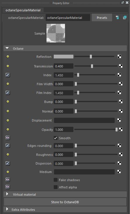 Specular Material – OTOY, Inc. SANDBOX